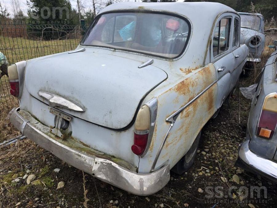 Pelēks Moskvych / AZLK 407 1960 Rīga, ar dzinēja tilpumu 1.20 L un nobraukumu 20 tūkst. km par 950 €, foto 3 vietnē AUTOMOTO.COM.LV