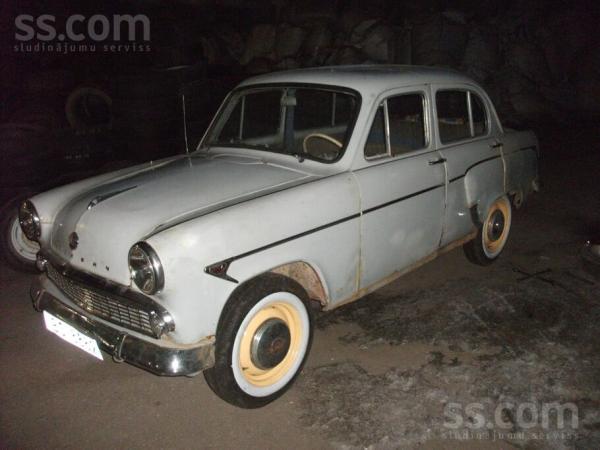 Grey Moskvich / AZLK 407 1963 in Riga, with an engine capacity of 1.20 L and mileage of 52 thousand km for 850 €, photo 3 on AUTOMOTO.COM.LV