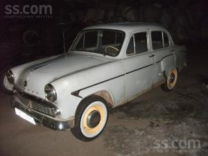 Pelēks Moskvych / AZLK 407 1963 Rīga, ar dzinēja tilpumu 1.20 L un nobraukumu 52 tūkst. km par 850 €, foto 3 vietnē AUTOMOTO.COM.LV