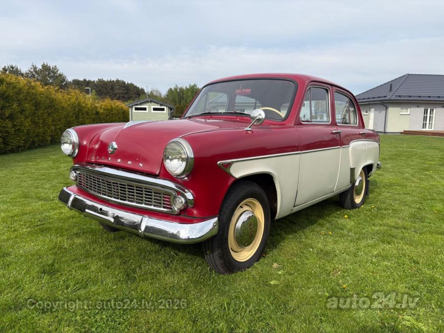 Sarkans Moskvych / AZLK 407 1962 Tallina, ar dzinēja tilpumu 1.40 L un nobraukumu 70 tūkst. km par 9990 €, foto 3 vietnē AUTOMOTO.COM.LV