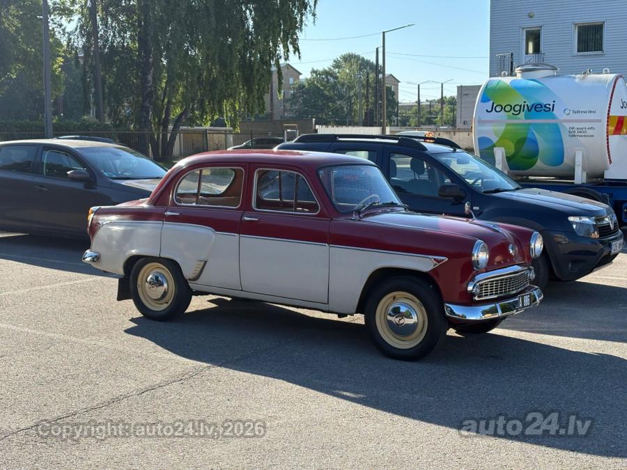 Sarkans Moskvych / AZLK 407 1962 Tallina, ar dzinēja tilpumu 1.40 L un nobraukumu 70 tūkst. km par 9990 €, foto 6 vietnē AUTOMOTO.COM.LV