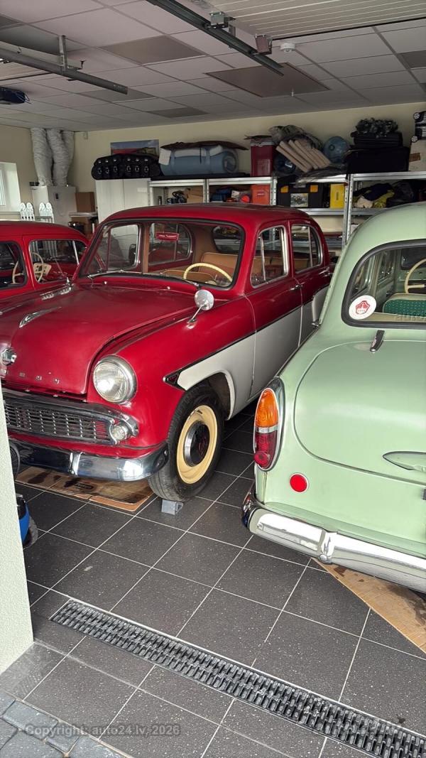 Sarkans Moskvych / AZLK 407 1962 Tallina, ar dzinēja tilpumu 1.40 L un nobraukumu 70 tūkst. km par 9990 €, foto 8 vietnē AUTOMOTO.COM.LV