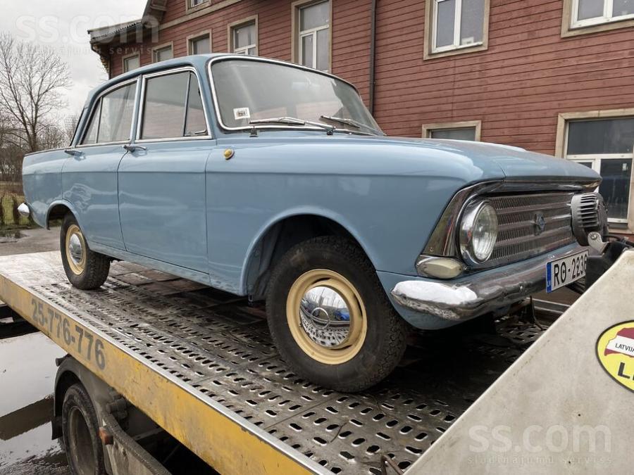 Синий Москвич / АЗЛК 412 1968 в Рига, объемом двигателя 1.50 л и пробегом 16 тыс. км за 4200 €, фото 3 на AUTOMOTO.COM.LV