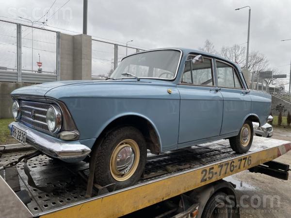 Blue Moskvich / AZLK 412 1968 in Riga, with an engine capacity of 1.50 L and mileage of 16 thousand km for 4200 €, photo 4 on AUTOMOTO.COM.LV