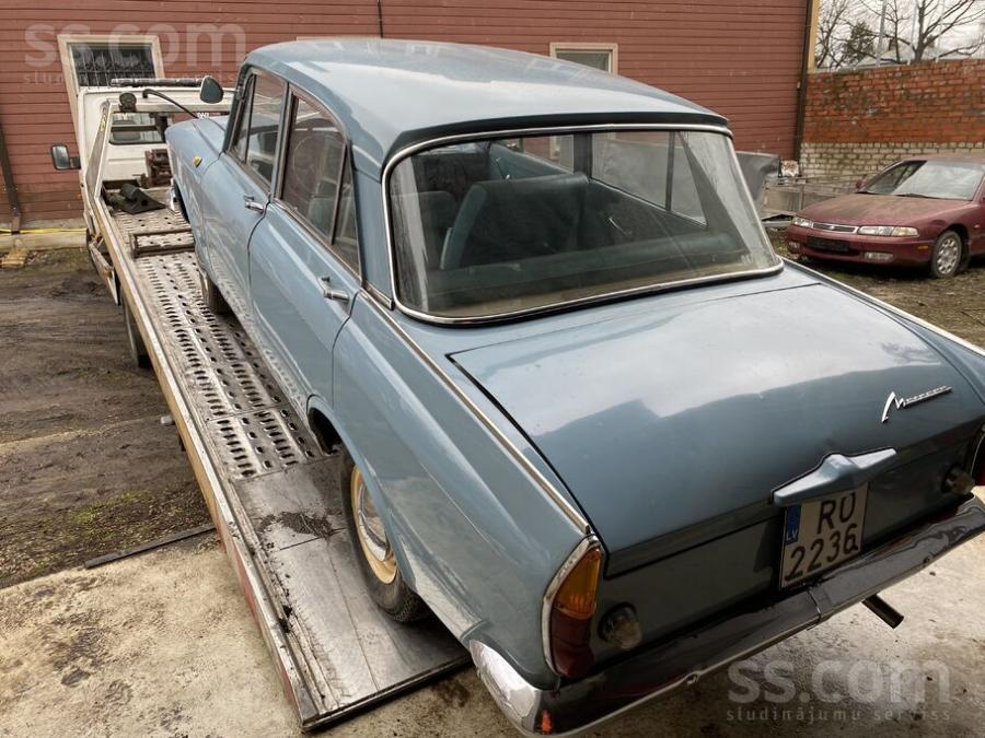 Moskvych / AZLK 412 1968 Rīga, ar dzinēja tilpumu 1.50 L un nobraukumu 16 tūkst. km par 4200 €, foto 20 vietnē AUTOMOTO.COM.LV