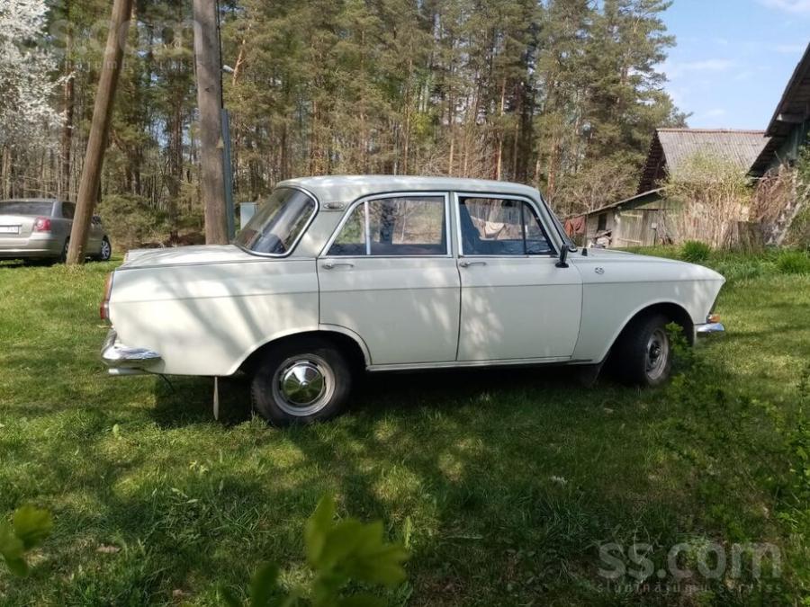 Balts Moskvych / AZLK 412 1974 Krāslava, ar dzinēja tilpumu 1.50 L un nobraukumu 52 tūkst. km par 2000 €, foto 3 vietnē AUTOMOTO.COM.LV