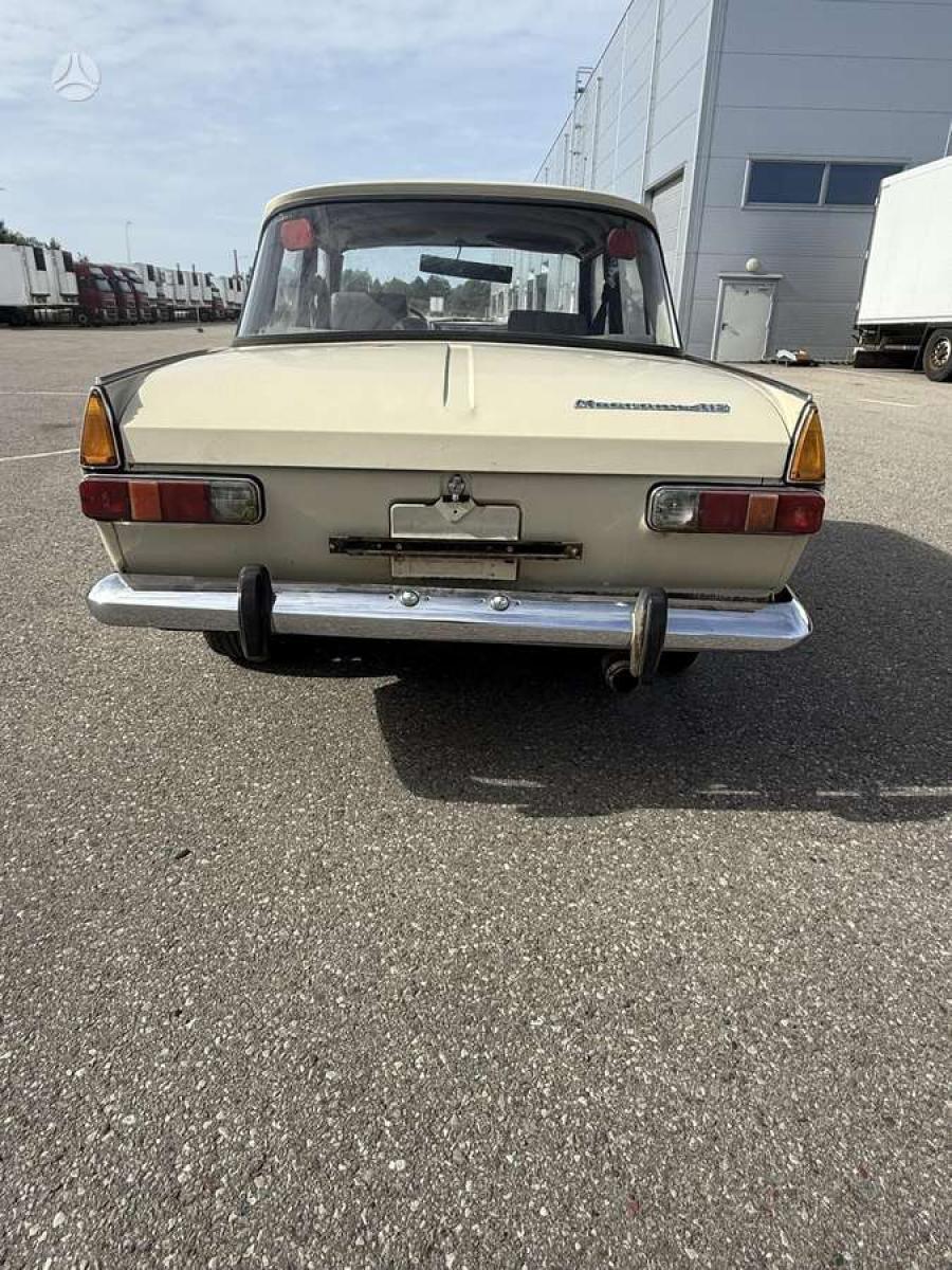 Dzeltens Moskvych / AZLK 412 1986 Klaipėda, ar dzinēja tilpumu 1.50 L un nobraukumu 58 tūkst. km par 1500 €, foto 5 vietnē AUTOMOTO.COM.LV