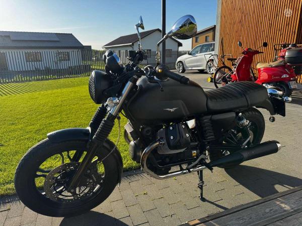 Черный Moto Guzzi V7 2014 в Вильнюс, объемом двигателя 0.75 л и пробегом 13 тыс. км за 3800 €, фото 4 на AUTOMOTO.COM.LV