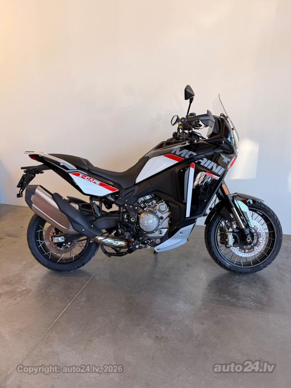 Black Moto Morini X-Cape 2026 in Tallinn, with an engine capacity of 1.20 L and mileage of 0 thousand km for 14290 €, photo 1 on AUTOMOTO.COM.LV