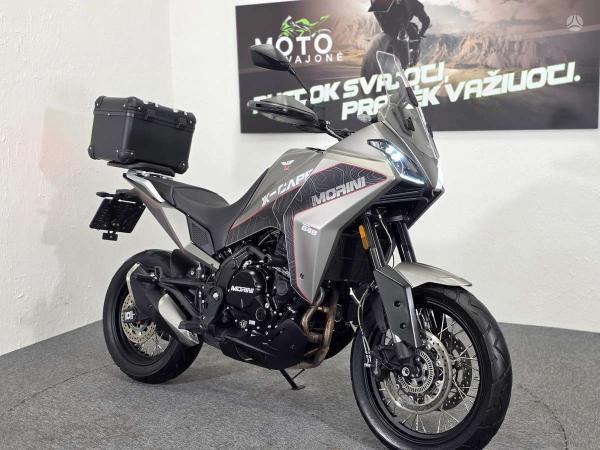 Grey Moto Morini X-Cape 2022 in Panevezys, with an engine capacity of 0.65 L and mileage of 22 thousand km for 5199 €, photo 1 on AUTOMOTO.COM.LV