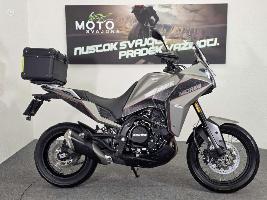 Grey Moto Morini X-Cape 2022 in Panevezys, with an engine capacity of 0.65 L and mileage of 22 thousand km for 5199 €, photo 5 on AUTOMOTO.COM.LV