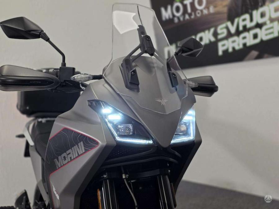 Grey Moto Morini X-Cape 2022 in Panevezys, with an engine capacity of 0.65 L and mileage of 22 thousand km for 5199 €, photo 7 on AUTOMOTO.COM.LV
