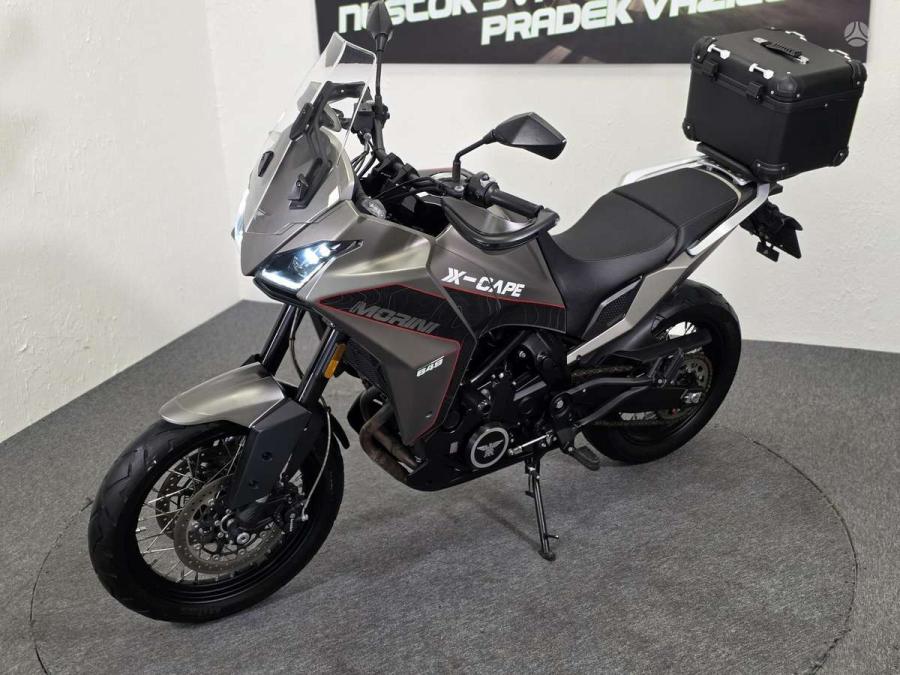 Grey Moto Morini X-Cape 2022 in Panevezys, with an engine capacity of 0.65 L and mileage of 22 thousand km for 5199 €, photo 11 on AUTOMOTO.COM.LV