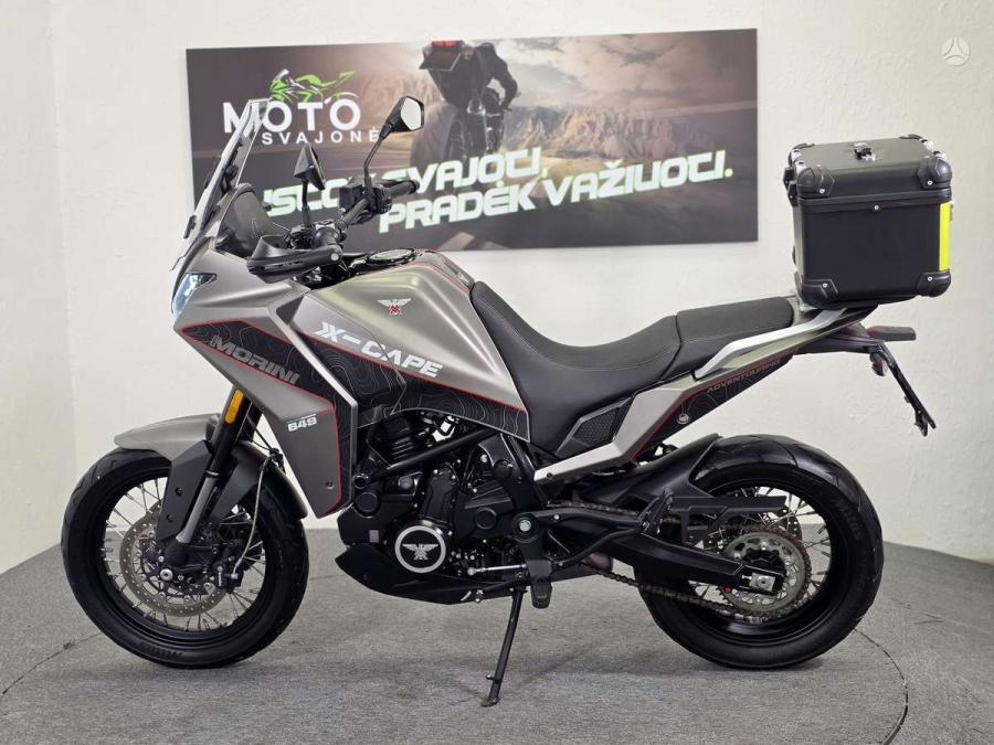 Grey Moto Morini X-Cape 2022 in Panevezys, with an engine capacity of 0.65 L and mileage of 22 thousand km for 5199 €, photo 12 on AUTOMOTO.COM.LV