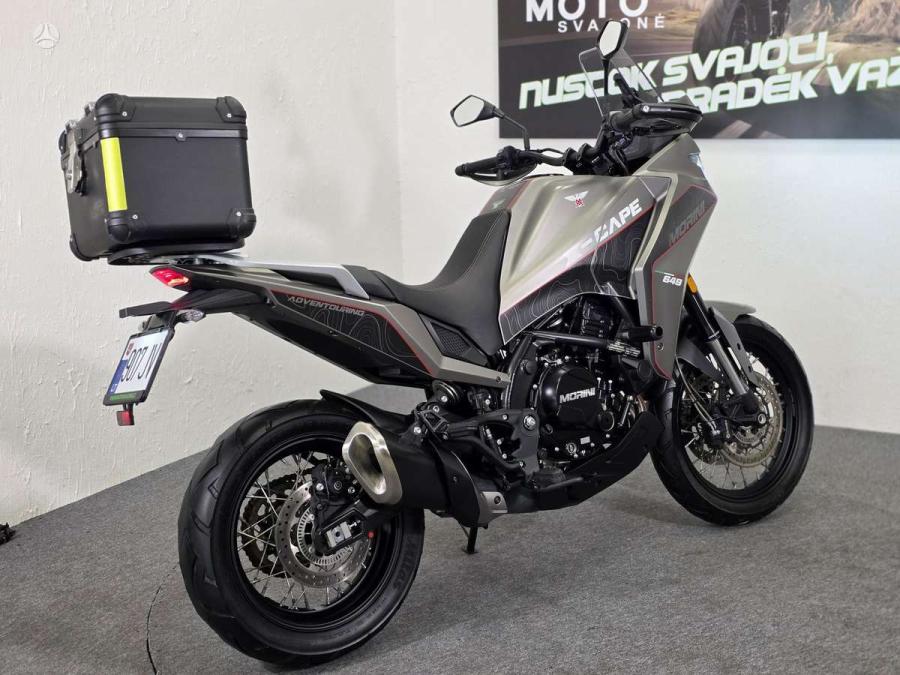 Grey Moto Morini X-Cape 2022 in Panevezys, with an engine capacity of 0.65 L and mileage of 22 thousand km for 5199 €, photo 17 on AUTOMOTO.COM.LV