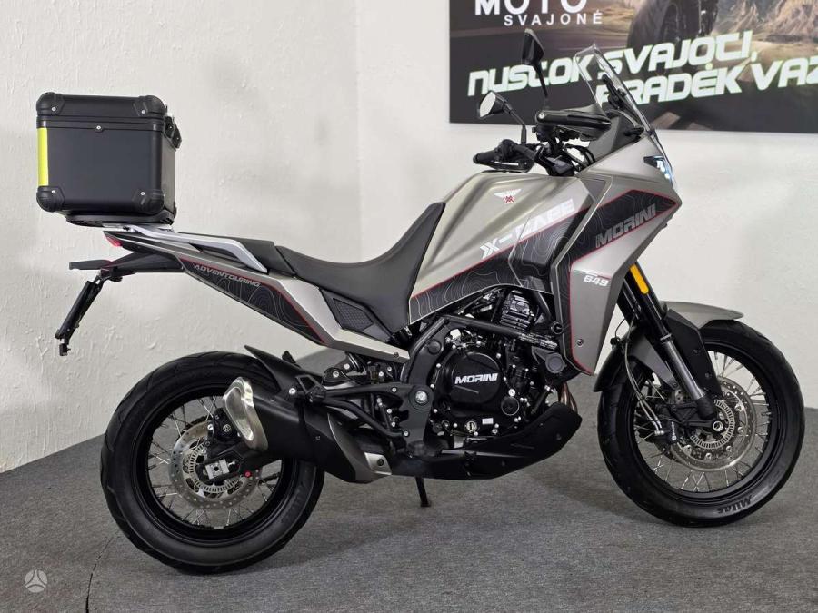 Grey Moto Morini X-Cape 2022 in Panevezys, with an engine capacity of 0.65 L and mileage of 22 thousand km for 5199 €, photo 18 on AUTOMOTO.COM.LV
