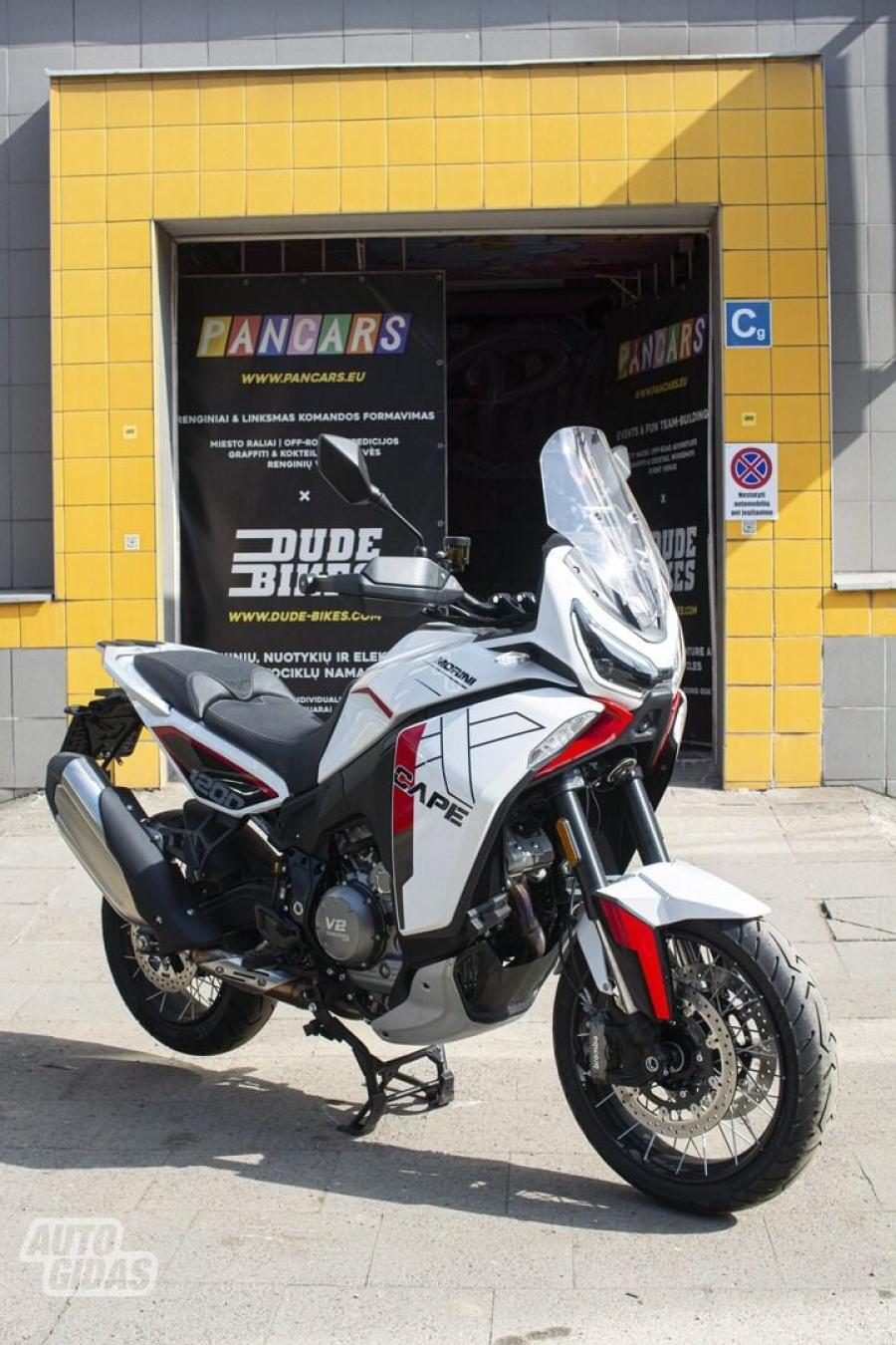 White Moto Morini X-Cape 2026 in Vilnius, with an engine capacity of 0.00 L and mileage of 0 thousand km for 13990 €, photo 6 on AUTOMOTO.COM.LV