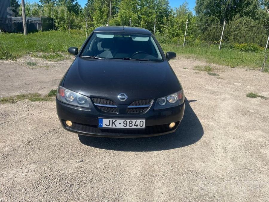 Black Nissan Almera 2003 in Riga, with an engine capacity of 1.50 L and mileage of 0 thousand km for 1899 €, photo 3 on AUTOMOTO.COM.LV