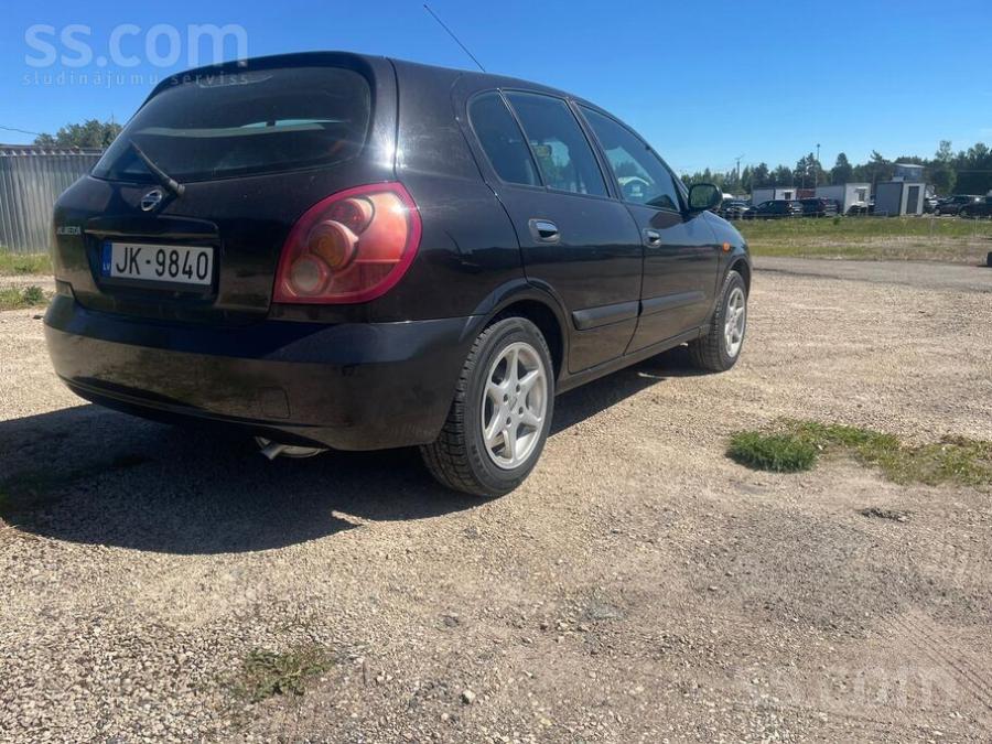 Black Nissan Almera 2003 in Riga, with an engine capacity of 1.50 L and mileage of 0 thousand km for 1899 €, photo 5 on AUTOMOTO.COM.LV