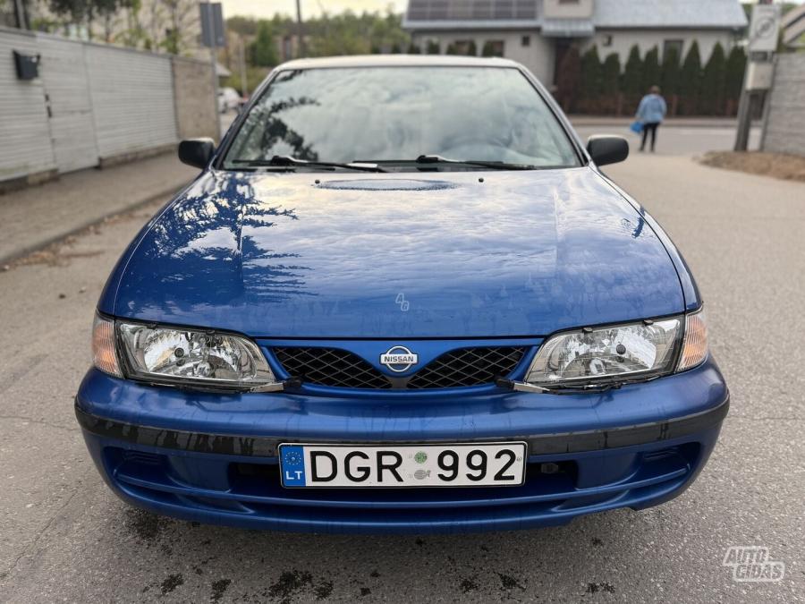 Blue Nissan Almera 1998 in Kaunas, with an engine capacity of 1.60 L and mileage of 187 thousand km for 950 €, photo 3 on AUTOMOTO.COM.LV