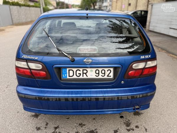 Blue Nissan Almera 1998 in Kaunas, with an engine capacity of 1.60 L and mileage of 187 thousand km for 950 €, photo 6 on AUTOMOTO.COM.LV