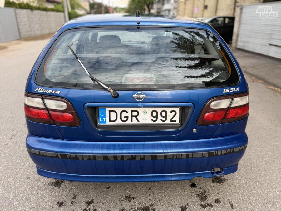 Blue Nissan Almera 1998 in Kaunas, with an engine capacity of 1.60 L and mileage of 187 thousand km for 950 €, photo 7 on AUTOMOTO.COM.LV