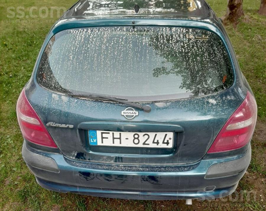 Zils Nissan Almera 2000 Rīga, ar dzinēja tilpumu 1.80 L un nobraukumu 228 tūkst. km par 500 €, foto 6 vietnē AUTOMOTO.COM.LV