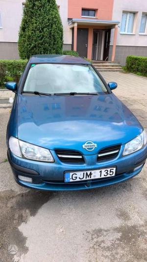 Zils Nissan Almera 2003 Panevēža, ar dzinēja tilpumu 1.50 L un nobraukumu 231 tūkst. km par 599 €, foto  vietnē AUTOMOTO.COM.LV