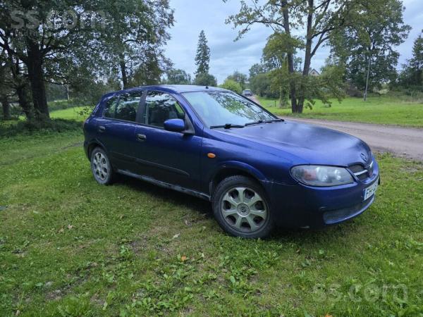 Nissan Almera 2003 in Riga on AUTOMOTO.COM.LV Blue Nissan Almera 2003 in Riga, with an engine capacity of 1.50 L and mileage of 189 thousand km for 1200 €, photo 3 on AUTOMOTO.COM.LV