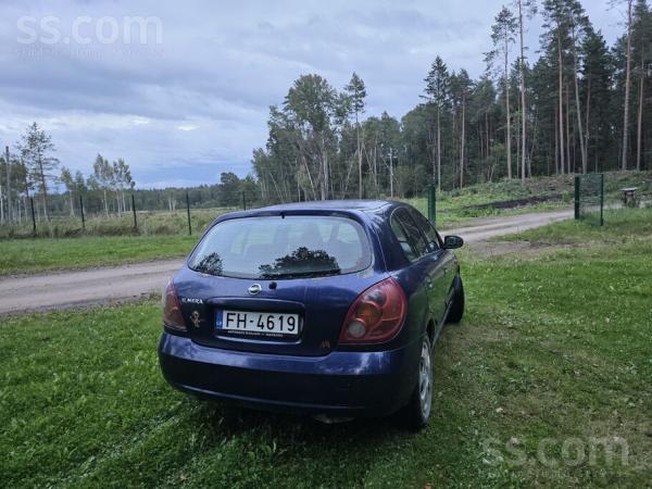 Nissan Almera 2003 in Riga on AUTOMOTO.COM.LV Blue Nissan Almera 2003 in Riga, with an engine capacity of 1.50 L and mileage of 189 thousand km for 1200 €, photo 4 on AUTOMOTO.COM.LV