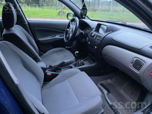 Nissan Almera 2003 in Riga on AUTOMOTO.COM.LV Blue Nissan Almera 2003 in Riga, with an engine capacity of 1.50 L and mileage of 189 thousand km for 1200 €, photo 5 on AUTOMOTO.COM.LV