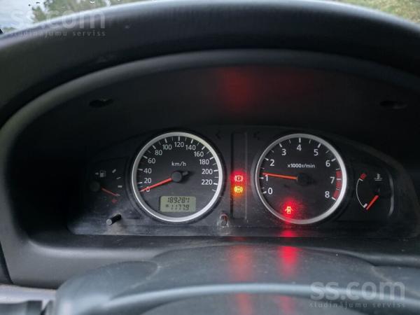 Nissan Almera 2003 in Riga on AUTOMOTO.COM.LV Blue Nissan Almera 2003 in Riga, with an engine capacity of 1.50 L and mileage of 189 thousand km for 1200 €, photo 7 on AUTOMOTO.COM.LV
