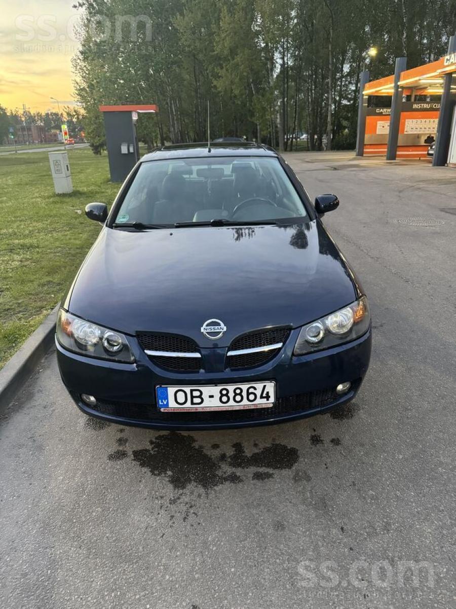 Blue Nissan Almera 2006 in Riga, with an engine capacity of 1.50 L and mileage of 222 thousand km for 500 €, photo 1 on AUTOMOTO.COM.LV