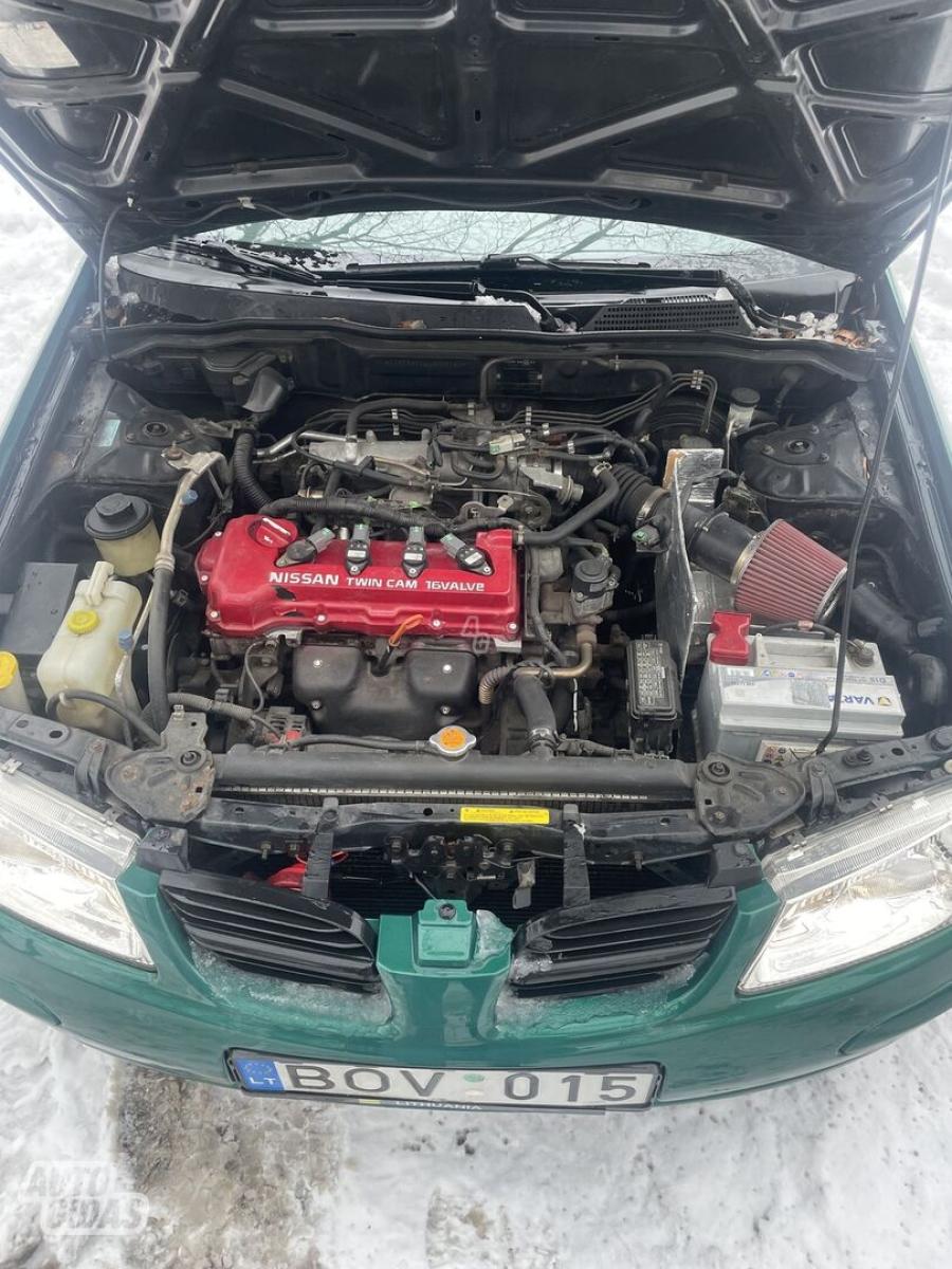 Green Nissan Almera 2000 in Kaunas, with an engine capacity of 1.80 L and mileage of 185 thousand km for 450 €, photo 9 on AUTOMOTO.COM.LV