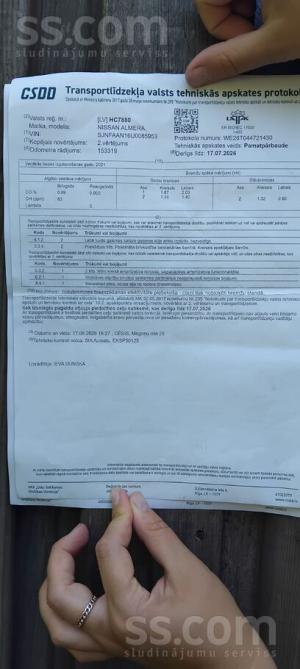 Зеленый Ниссан Альмера 2000 в Цесис, объемом двигателя 1.50 л и пробегом 154 тыс. км за 990 €, фото 12 на AUTOMOTO.COM.LV