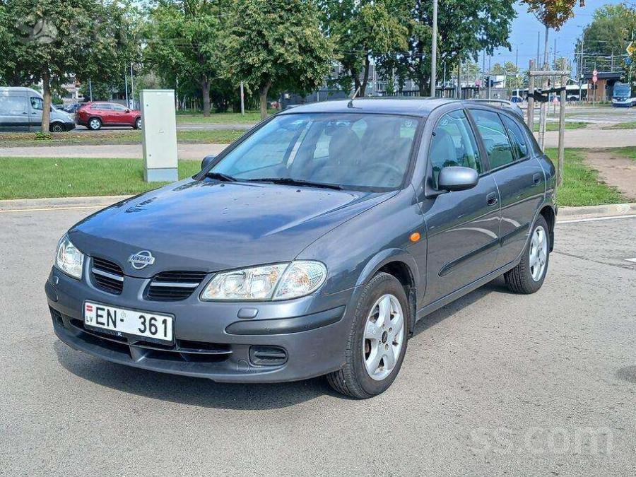 Grey Nissan Almera 2002 in Riga, with an engine capacity of 1.80 L and mileage of 127 thousand km for 1590 €, photo 1 on AUTOMOTO.COM.LV