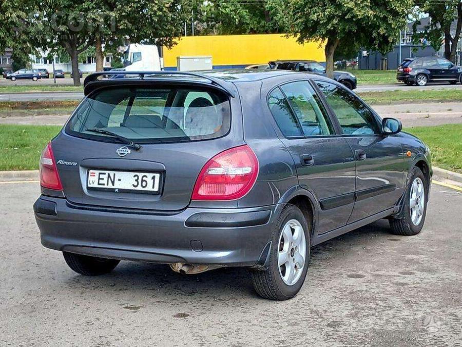 Grey Nissan Almera 2002 in Riga, with an engine capacity of 1.80 L and mileage of 127 thousand km for 1590 €, photo 3 on AUTOMOTO.COM.LV