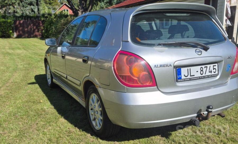 Pelēks Nissan Almera 2003 Rīga, ar dzinēja tilpumu 2.20 L un nobraukumu 259 tūkst. km par 550 €, foto 6 vietnē AUTOMOTO.COM.LV