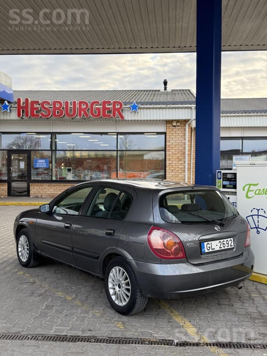 Pelēks Nissan Almera 2003 Kuldīga, ar dzinēja tilpumu 2.20 L un nobraukumu 246 tūkst. km par 1600 €, foto 5 vietnē AUTOMOTO.COM.LV