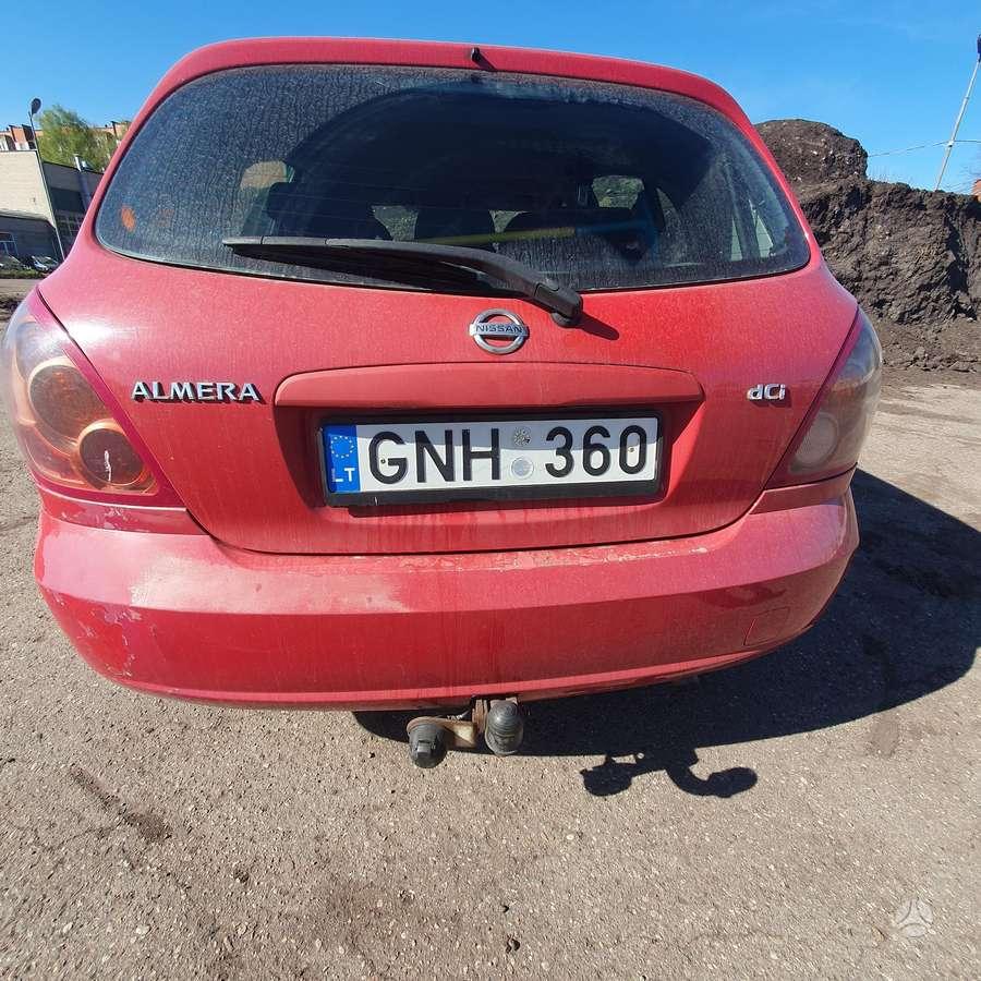 Sarkans Nissan Almera 2003 Klaipėda, ar dzinēja tilpumu 2.18 L un nobraukumu 336 tūkst. km par 650 €, foto 3 vietnē AUTOMOTO.COM.LV