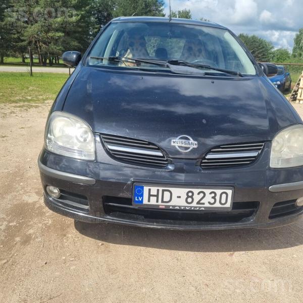 Черный Ниссан Альмера Тино 2002 в Елгава, объемом двигателя 1.80 л и пробегом 245 тыс. км за 850 €, фото 1 на AUTOMOTO.COM.LV