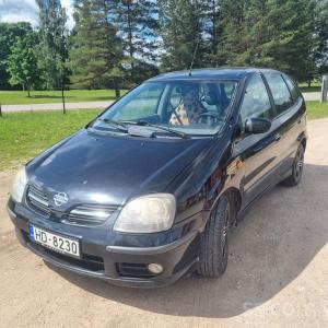 Черный Ниссан Альмера Тино 2002 в Елгава, объемом двигателя 1.80 л и пробегом 245 тыс. км за 850 €, фото 3 на AUTOMOTO.COM.LV