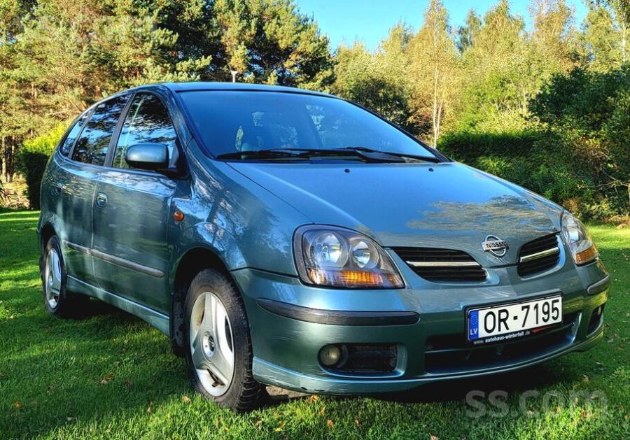 Green Nissan Almera Tino 2001 in Riga, with an engine capacity of 1.80 L and mileage of 92 thousand km for 2500 €, photo 8 on AUTOMOTO.COM.LV
