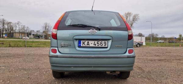 Green Nissan Almera Tino 2000 in Riga, with an engine capacity of 2.20 L and mileage of 289 thousand km for 1100 €, photo 5 on AUTOMOTO.COM.LV