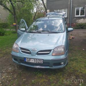 Green Nissan Almera Tino 2002 in Riga, with an engine capacity of 1.80 L and mileage of 220 thousand km for 650 €, photo  on AUTOMOTO.COM.LV
