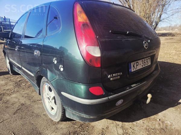 Green Nissan Almera Tino 2005 in Riga, with an engine capacity of 2.20 L and mileage of 266 thousand km for 1400 €, photo 9 on AUTOMOTO.COM.LV