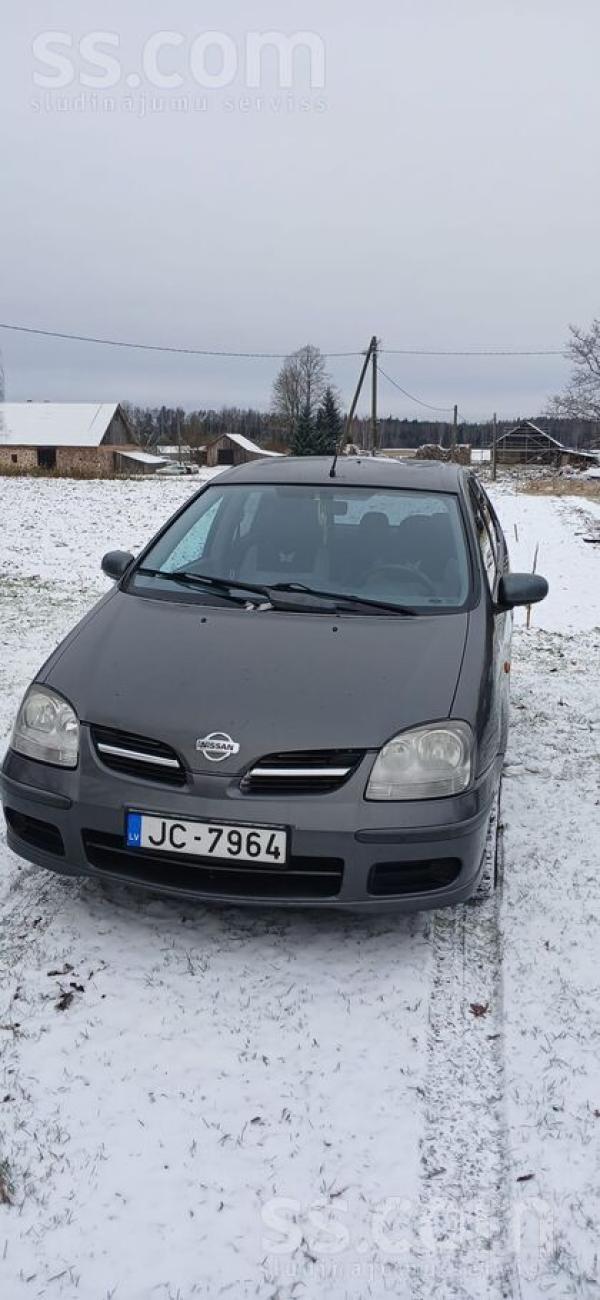 Grey Nissan Almera Tino 2004 in Valmiera, with an engine capacity of 2.20 L and mileage of 0 thousand km for 1300 €, photo 1 on AUTOMOTO.COM.LV