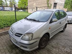 Pelēks Nissan Almera Tino 2004 Rīga, ar dzinēja tilpumu 2.20 L un nobraukumu 385 tūkst. km par 399 €, foto  vietnē AUTOMOTO.COM.LV