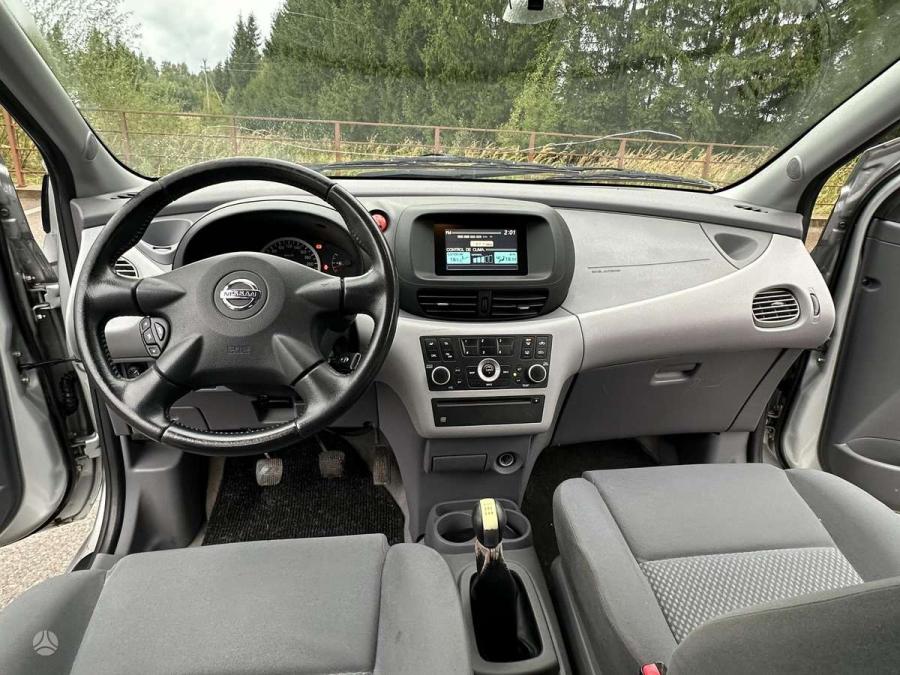 Grey Nissan Almera Tino 2006 in Anyksciai, with an engine capacity of 2.18 L and mileage of 211 thousand km for 350 €, photo 14 on AUTOMOTO.COM.LV