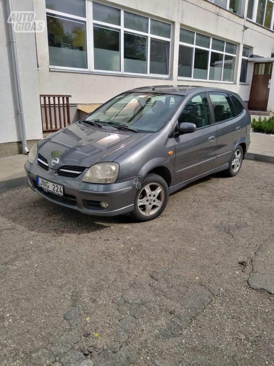 Grey Nissan Almera Tino 2005 in Vilnius, with an engine capacity of 1.80 L and mileage of 278 thousand km for 650 €, photo 1 on AUTOMOTO.COM.LV